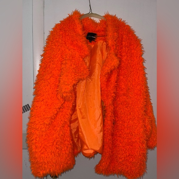 Fashion Nova | Jackets & Coats | Orange Fur Jacket | Poshmark